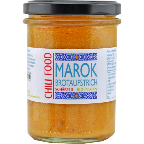 Organic MAROK Spread hot vegan - buy online at chili-shop24.com